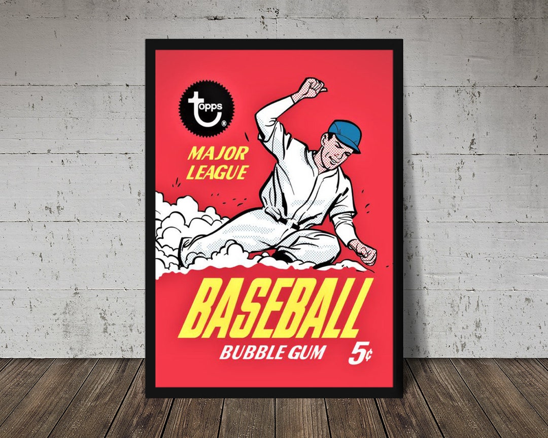 1967 TOPPS BASEBALL CARDS Print Vintage Baseball Poster, Retro Baseball ...