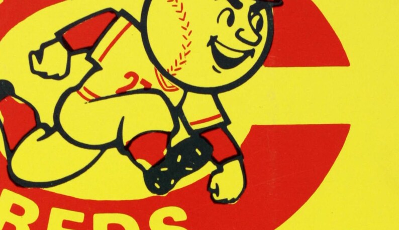 1980 CINCINNATI REDS Print Vintage Baseball Poster. Retro - Etsy