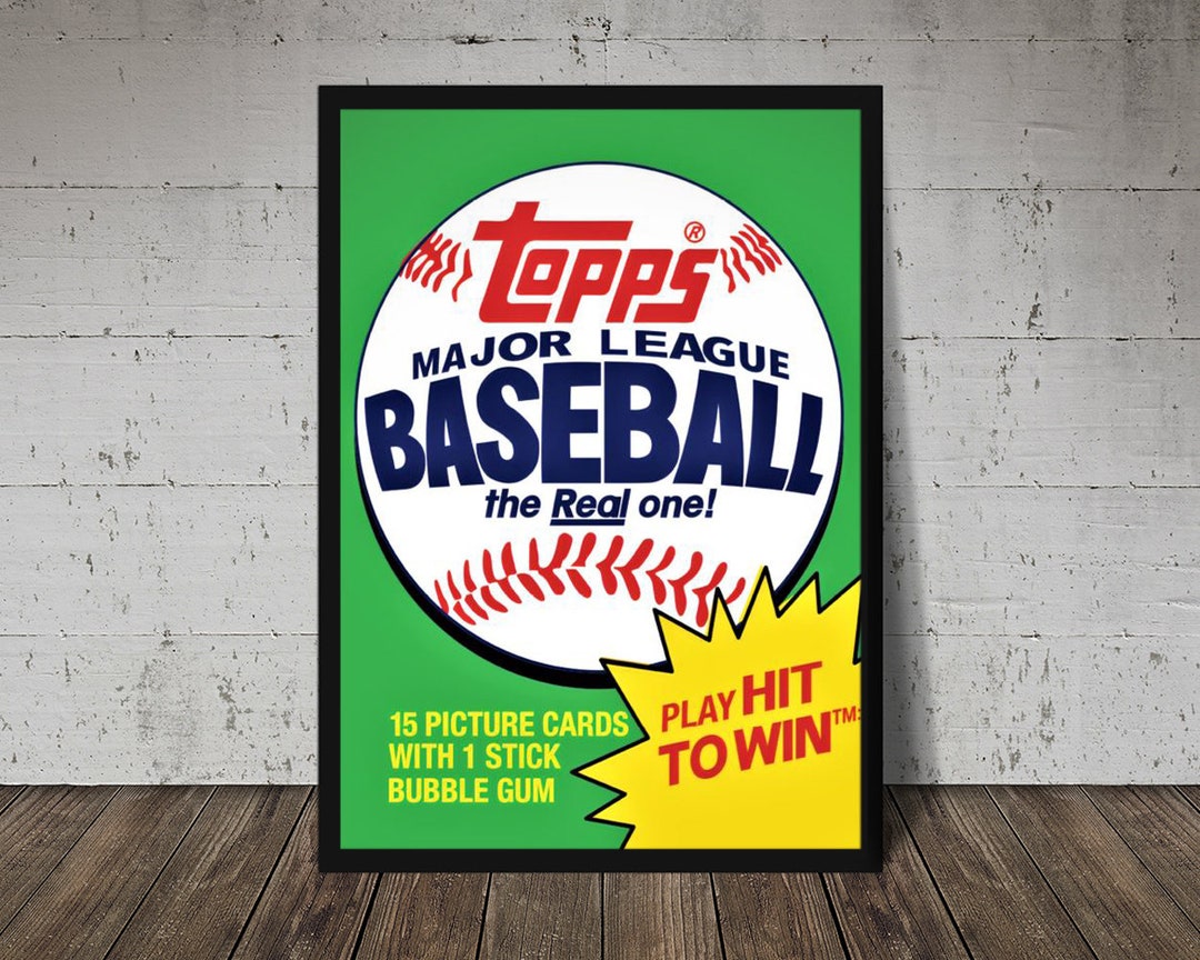 1981 TOPPS BASEBALL CARDS Print Vintage Baseball Poster - Etsy