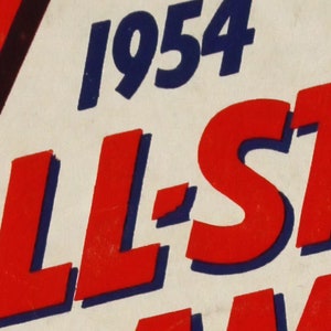 1954 ALL-STAR GAME Print Vintage Baseball Poster Retro - Etsy