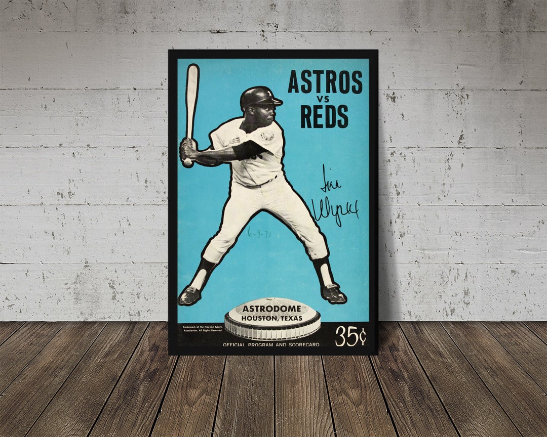 HOUSTON ASTROS Print Vintage Baseball Poster, Retro Baseball Poster ...