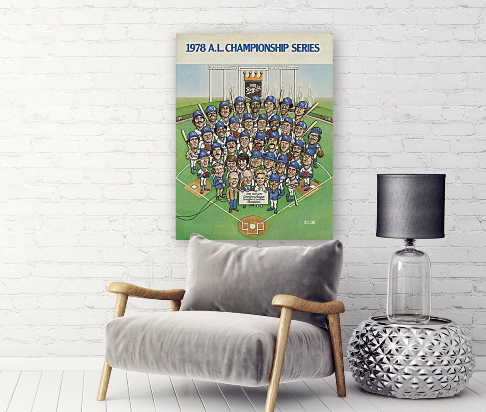 1978 KANSAS CITY ROYALS Print Vintage Baseball Poster Retro - Etsy