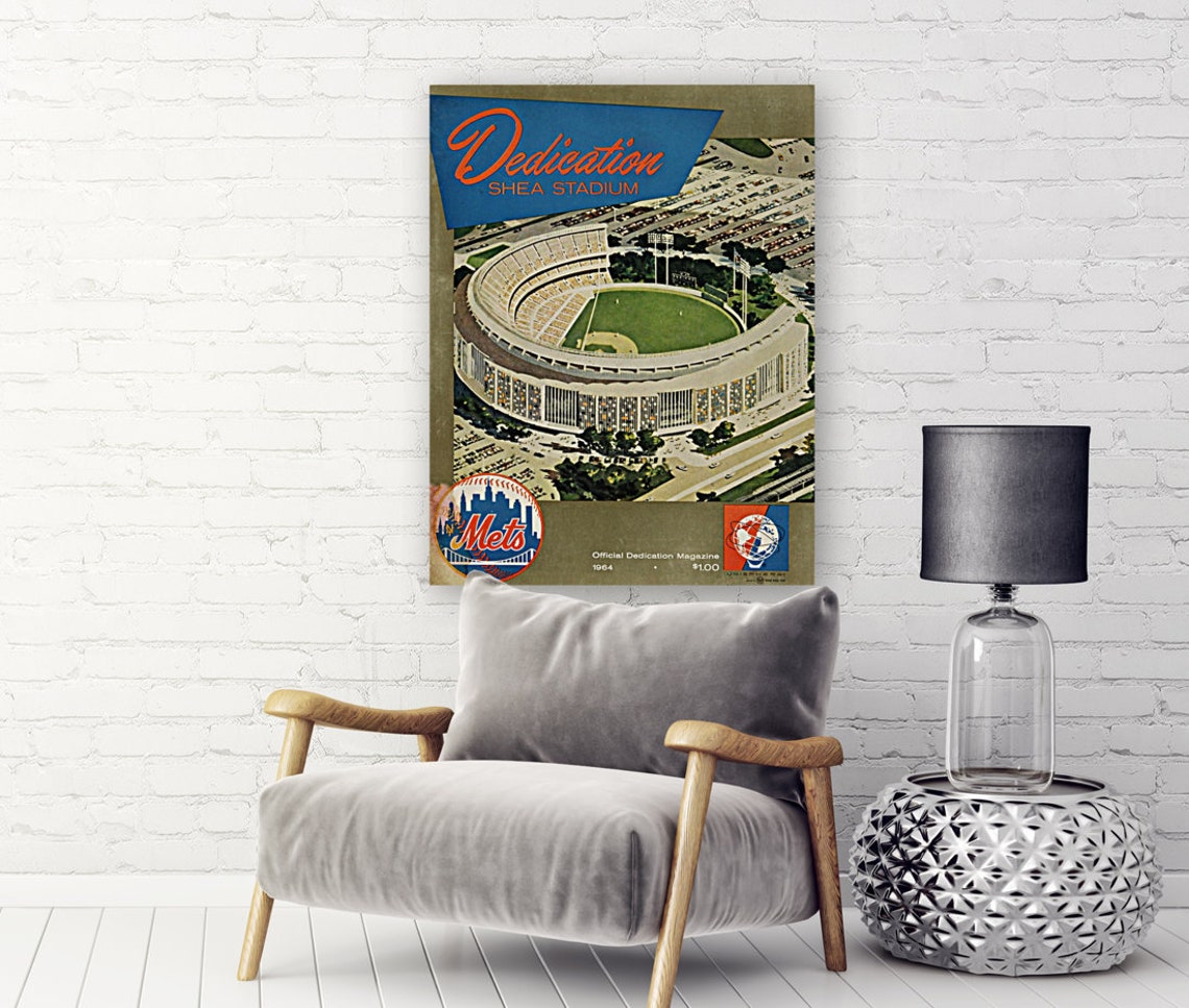 1964 NEW YORK METS print Vintage Baseball Poster. Retro | Etsy