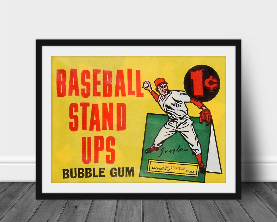 1964 TOPPS BASEBALL Stand-ups Cards Print Vintage Baseball Poster ...