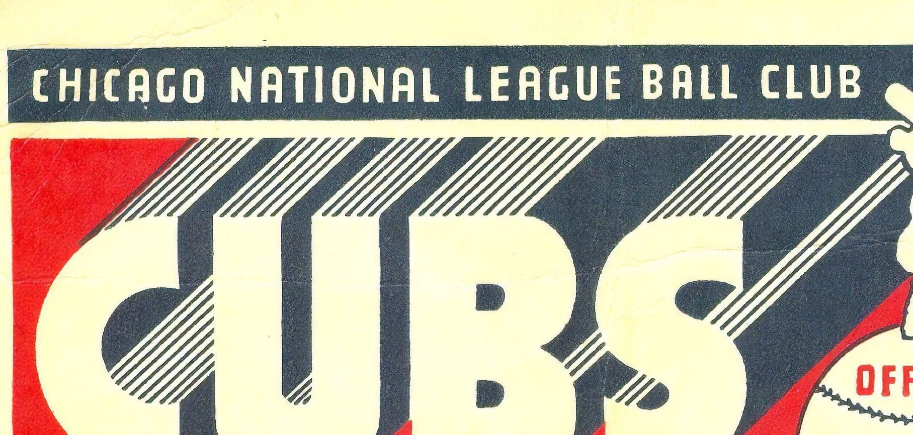 1935 CHICAGO CUBS Print Vintage Baseball Poster Retro - Etsy