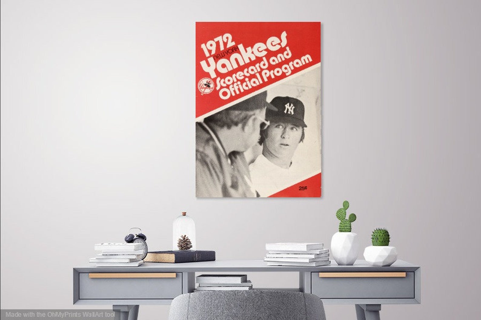 1972 NEW YORK YANKEES Print Vintage Baseball Poster Retro - Etsy