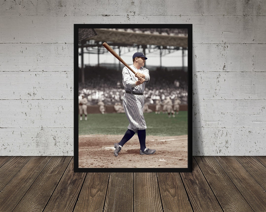 BABE RUTH Print Vintage Baseball Poster, Retro Baseball Poster, Classic ...
