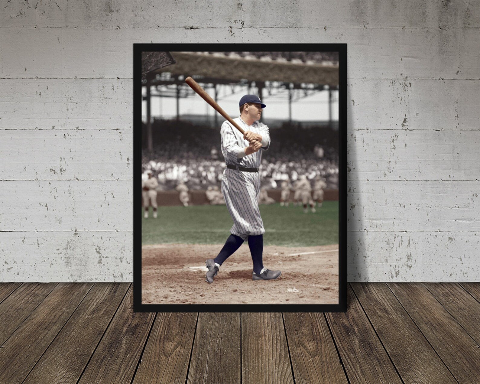 BABE RUTH Print Vintage Baseball Poster Retro Baseball | Etsy