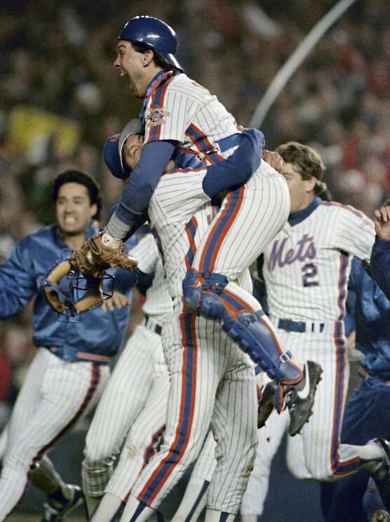 WRAPPED CANVAS 1986 New York METS Print Vintage Baseball | Etsy