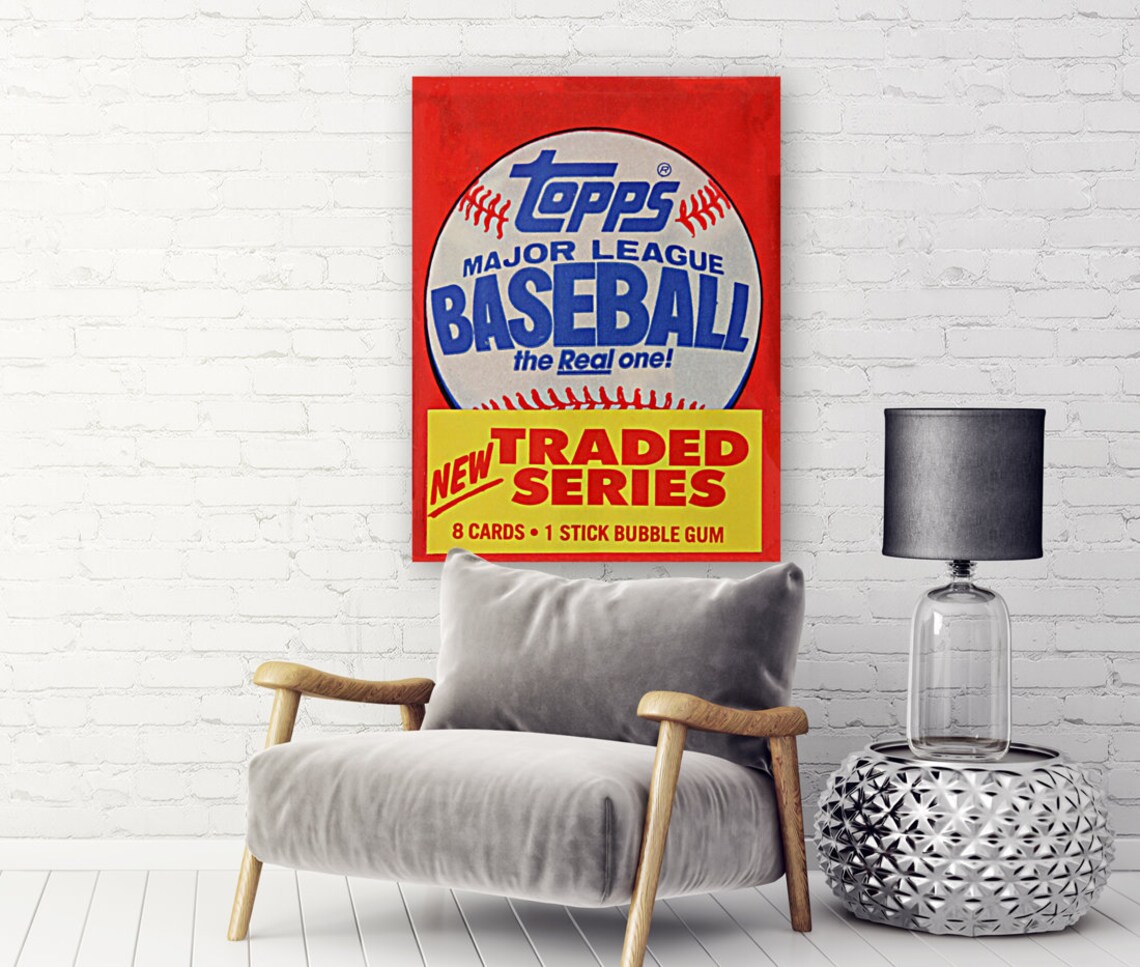 1985 TOPPS BASEBALL CARDS Print Vintage Baseball Poster | Etsy