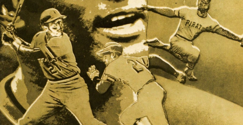 1972 PITTSBURGH PIRATES print Vintage Baseball Poster Retro | Etsy