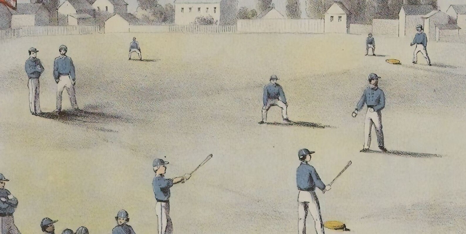 1860 VINTAGE BASEBALL Print live Oak Polka - Etsy