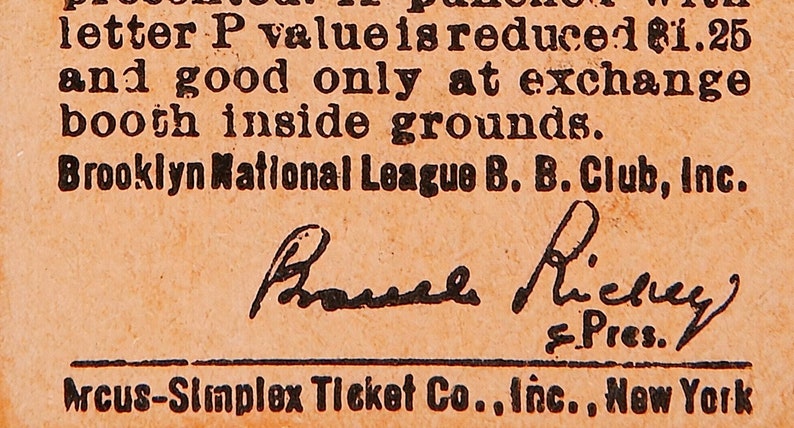 1947 JACKIE ROBINSON Game Ticket Print Vintage Baseball - Etsy