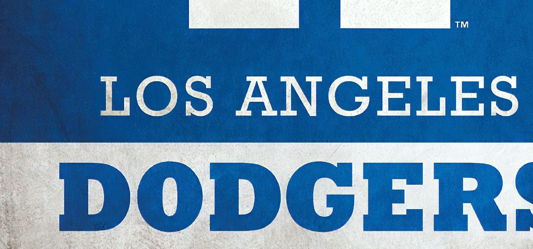 LOS ANGELES DODGERS Print Baseball Poster Retro Baseball | Etsy