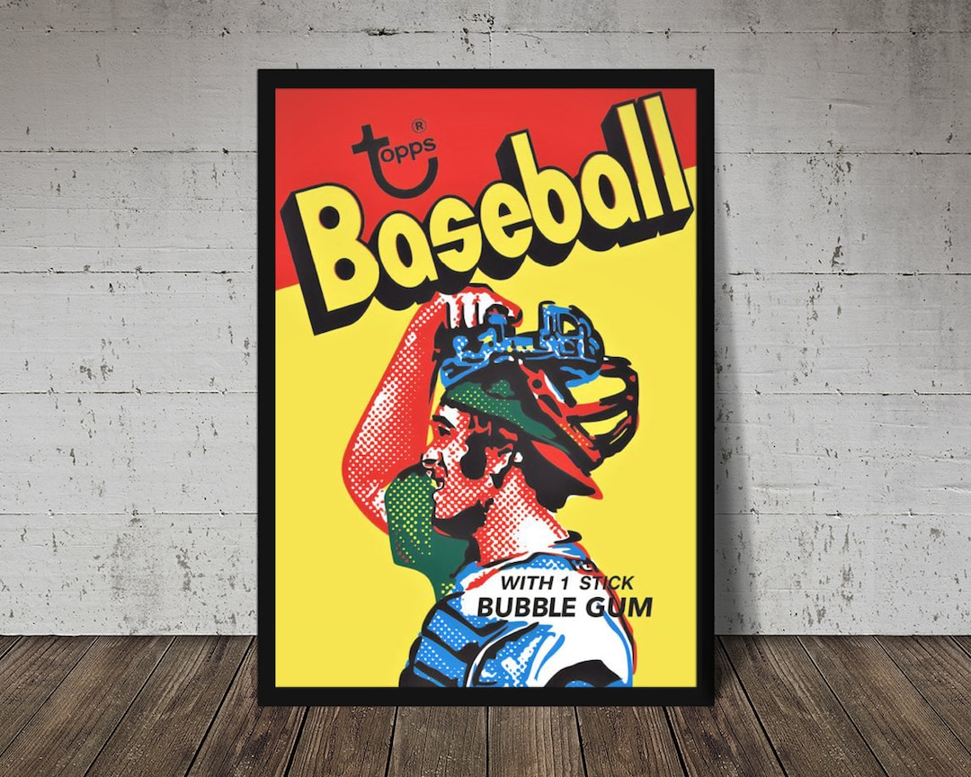 1973 TOPPS BASEBALL CARDS Print Vintage Baseball Poster, Retro Baseball ...