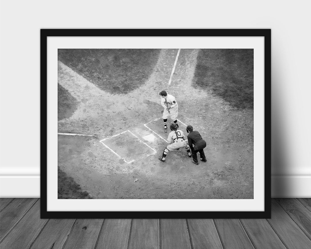 BABE RUTH Print Vintage Baseball Poster, Retro Baseball Poster, Classic ...