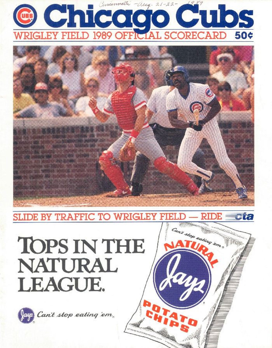 1989 CHICAGO CUBS Print Vintage Baseball Poster Retro - Etsy