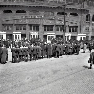 COMISKEY PARK Chicago White Sox Stadium Vintage Baseball Poster. Retro ...
