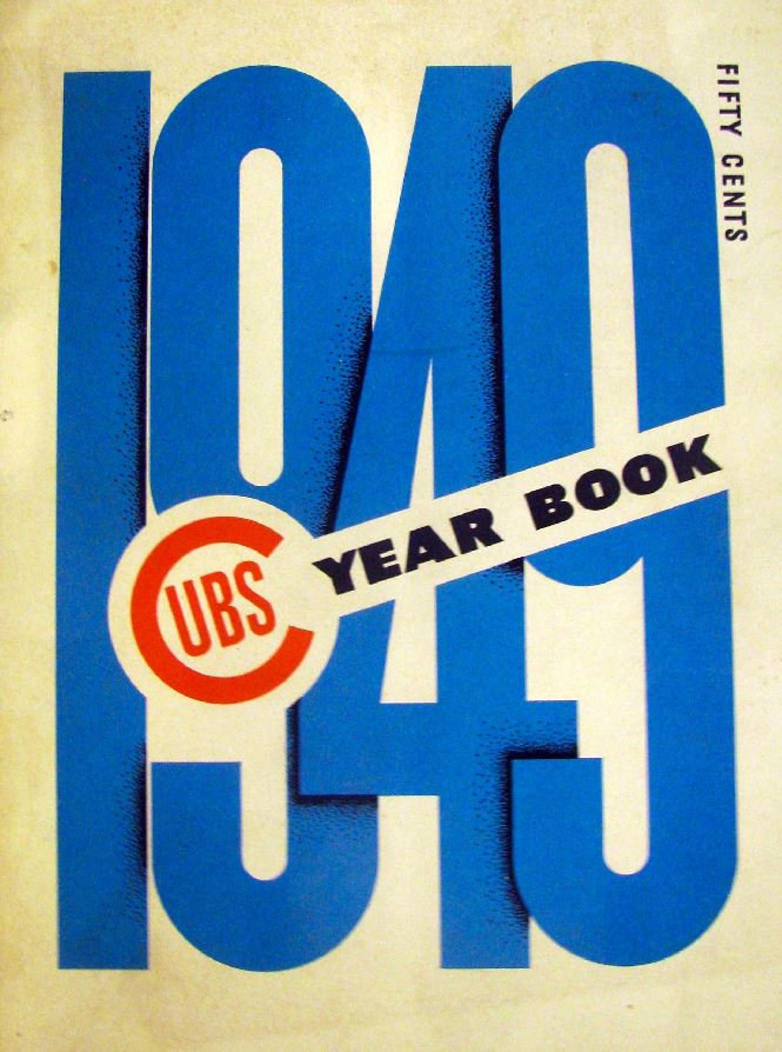 1949 CHICAGO CUBS Print Vintage Baseball Poster. Retro - Etsy