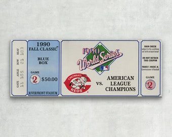 1975 CINCINNATI REDS Print / Game Ticket Vintage Baseball | Etsy