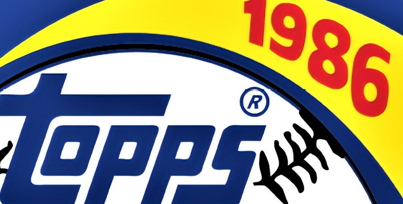 1986 TOPPS BASEBALL CARDS Print Vintage Baseball Poster - Etsy