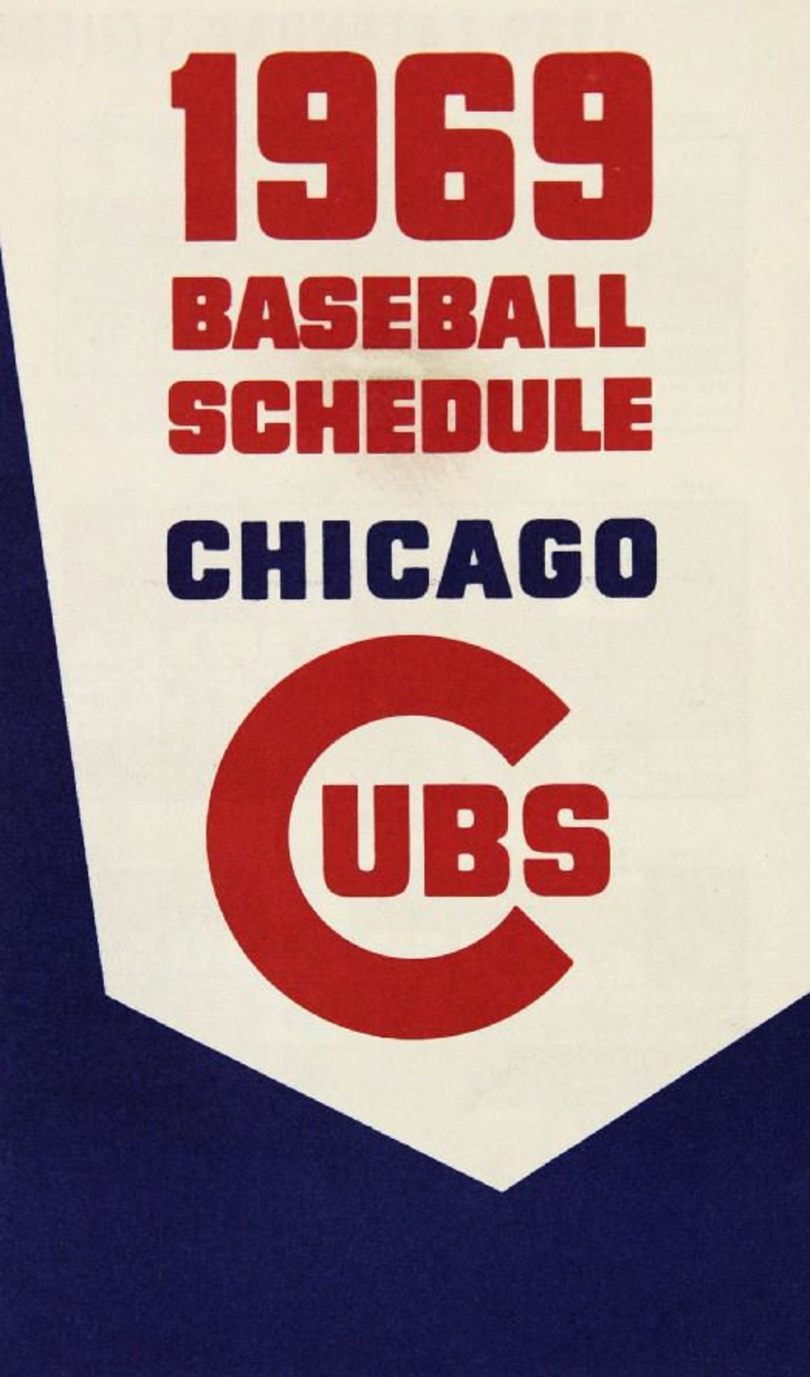 1969 CHICAGO CUBS Print Vintage Baseball Poster. Retro - Etsy