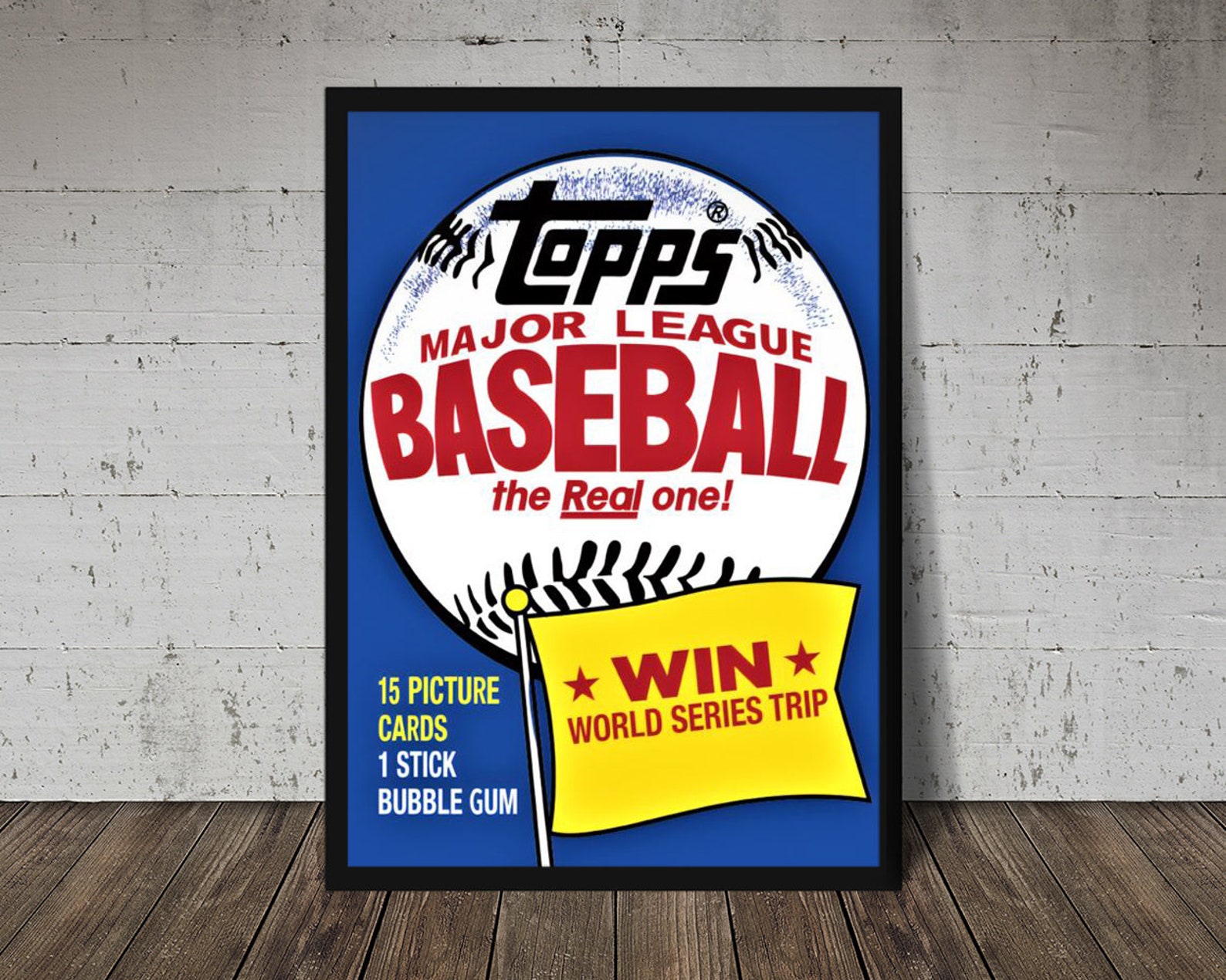 1983 TOPPS BASEBALL CARDS print Vintage Baseball Poster | Etsy