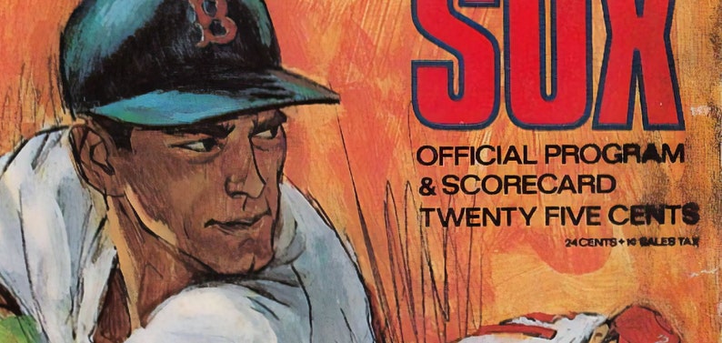 1970 BOSTON RED SOX Print Vintage Baseball Poster. Retro | Etsy