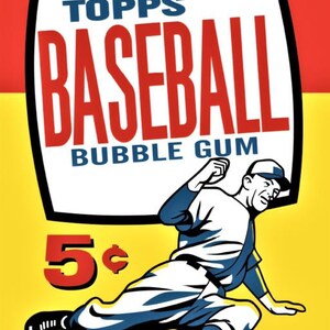 1957 TOPPS BASEBALL CARDS Print Vintage Baseball Poster, Retro Baseball ...