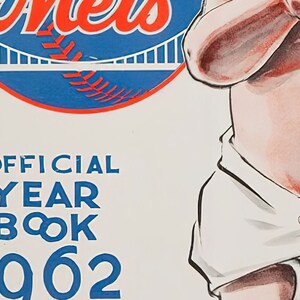 1962 NEW YORK METS Print Vintage Baseball Poster, Retro Baseball Poster ...