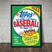 1984 TOPPS BASEBALL CARDS Print Vintage Baseball Poster - Etsy