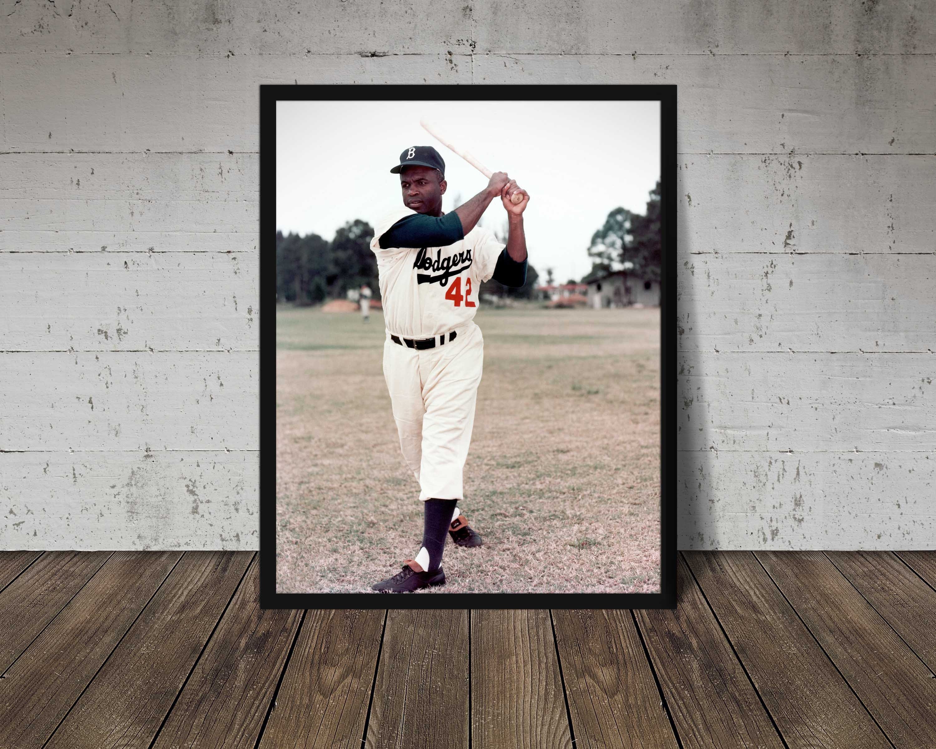 JACKIE ROBINSON Print Vintage Baseball Poster. Retro | Etsy