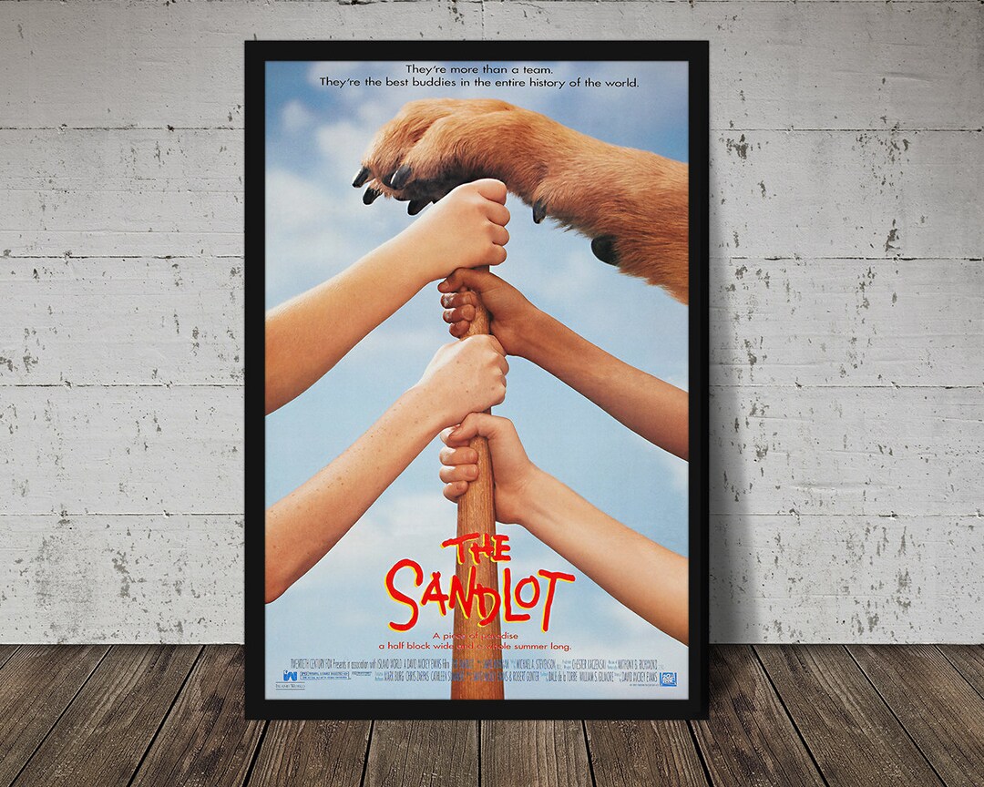THE SANDLOT Movie Poster Vintage Baseball Poster, Retro Baseball Poster ...