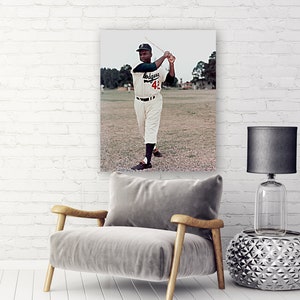JACKIE ROBINSON Print Vintage Baseball Poster. Retro Baseball Poster ...