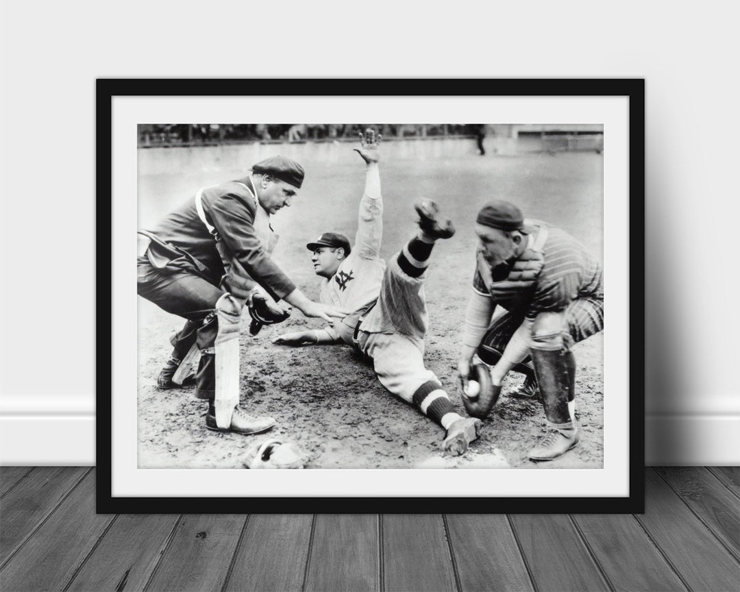 BABE RUTH Print Vintage Baseball Poster, Retro Baseball Poster, Classic ...