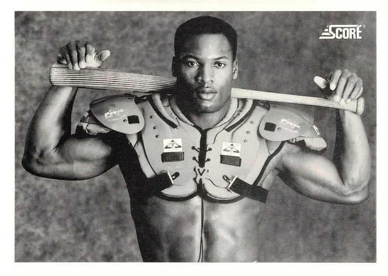 1990 BO JACKSON Score 697 Baseball Card Print Kansas City | Etsy