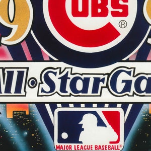 1990 ALL-STAR GAME Print Vintage Baseball Poster, Retro Baseball Poster ...