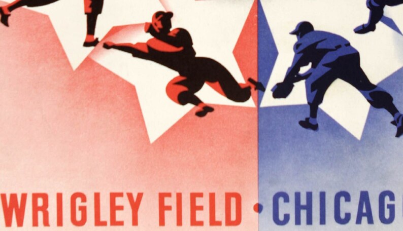 1947 ALL-STAR GAME Print Vintage Baseball Poster. Retro - Etsy