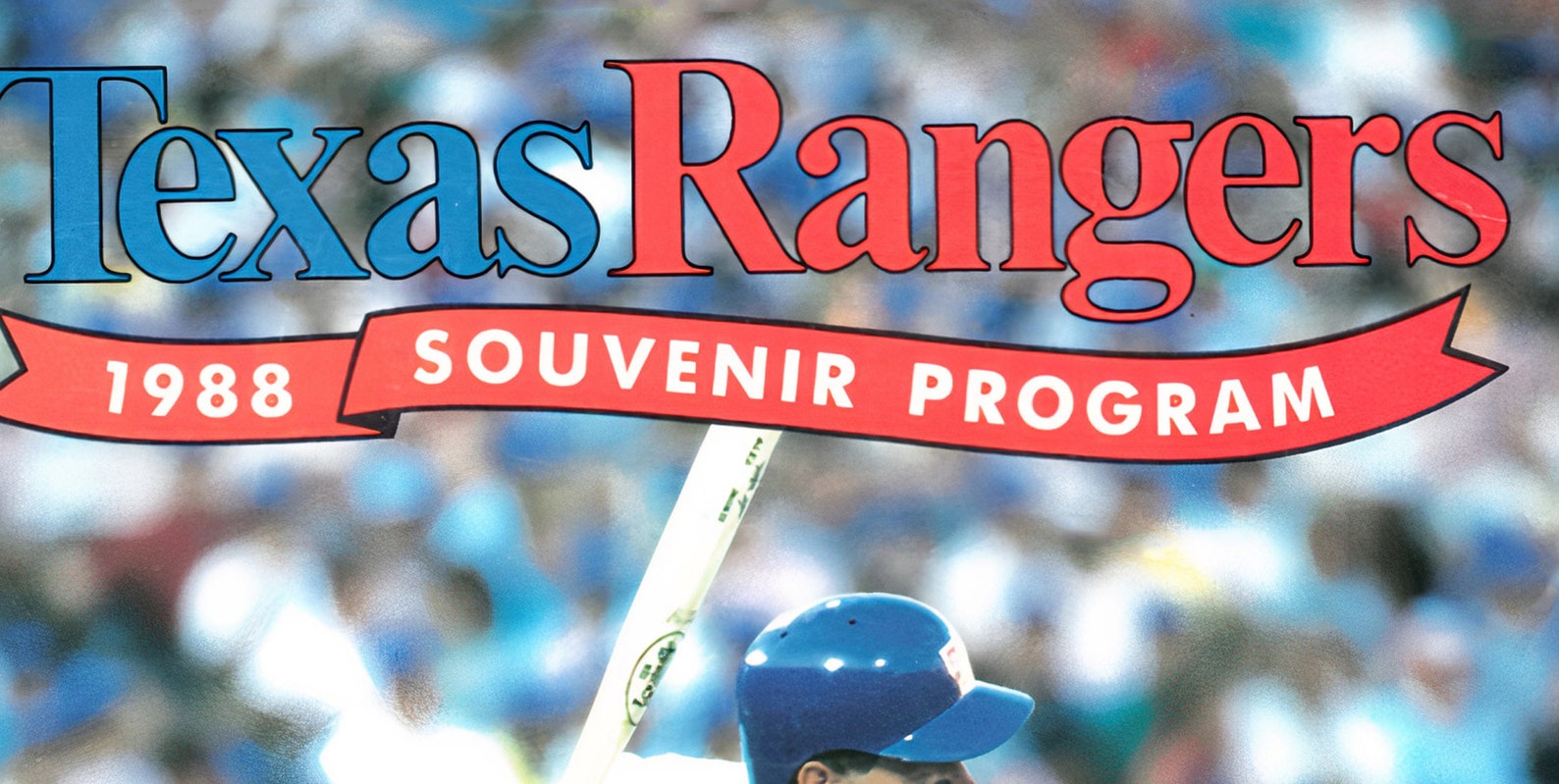 1988 TEXAS RANGERS Print Vintage Baseball Poster Retro - Etsy