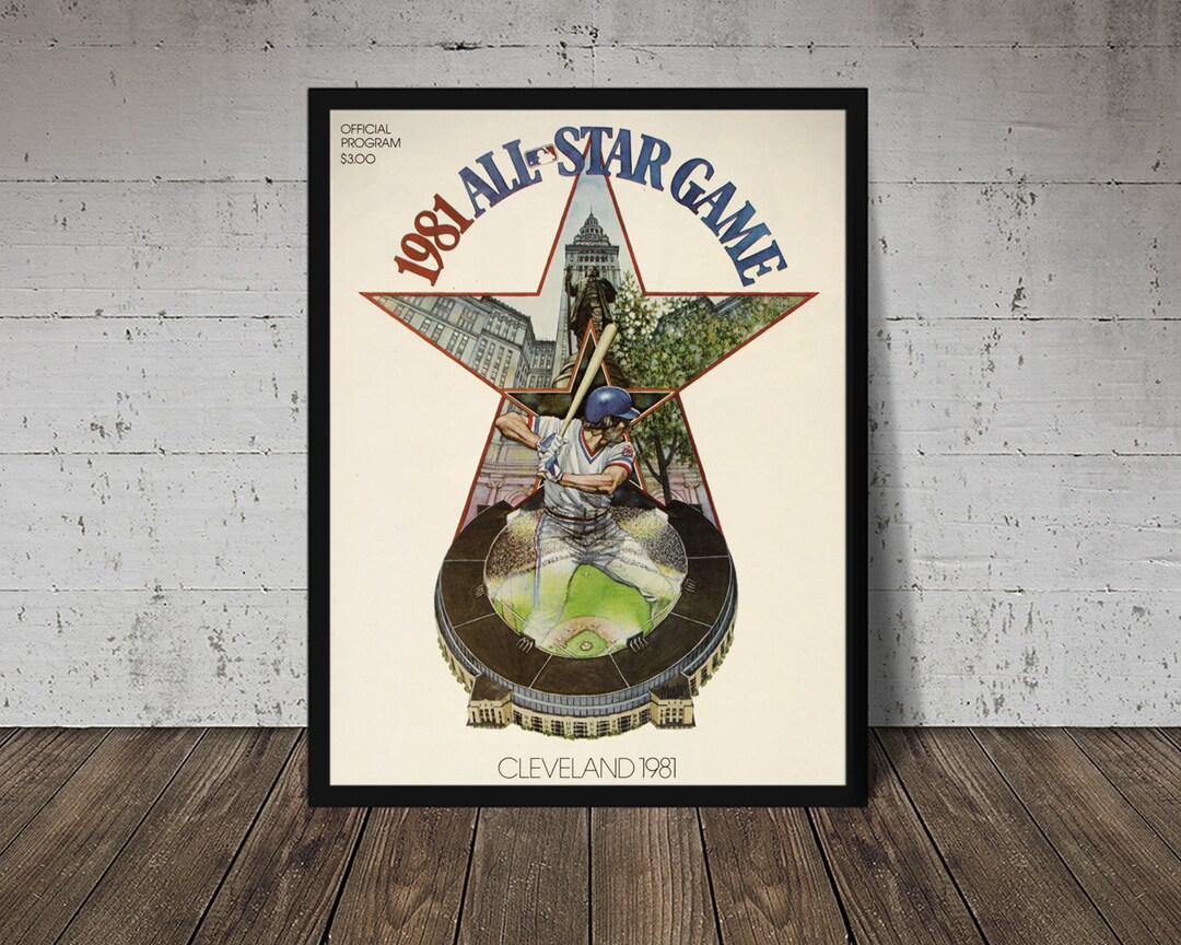 1981 ALL-STAR GAME Print Vintage Baseball Poster. Retro - Etsy