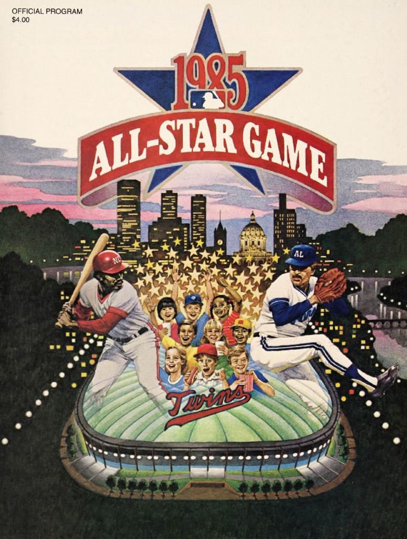 1985 ALL-STAR GAME Print Vintage Baseball Poster. Retro - Etsy