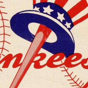 1959 NEW YORK YANKEES Print Vintage Baseball Poster, Retro Baseball ...