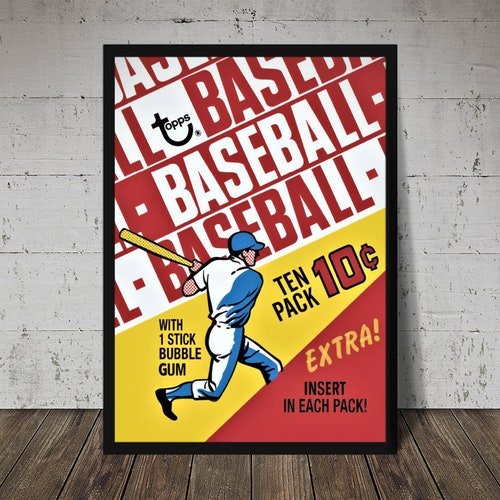 1972 TOPPS BASEBALL CARDS Print Vintage Baseball Poster - Etsy