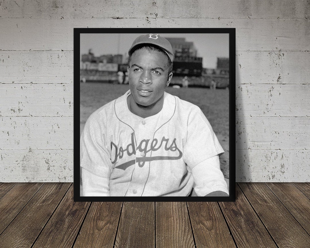 JACKIE ROBINSON Print Vintage Baseball Poster. Retro Baseball Poster ...