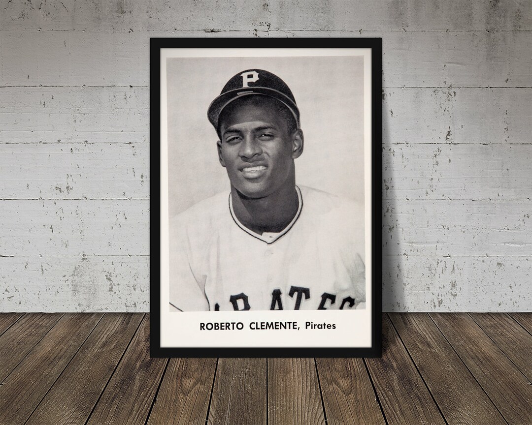 1957 ROBERTO CLEMENTE Print Pittsburgh PIRATES Print Vintage Baseball ...