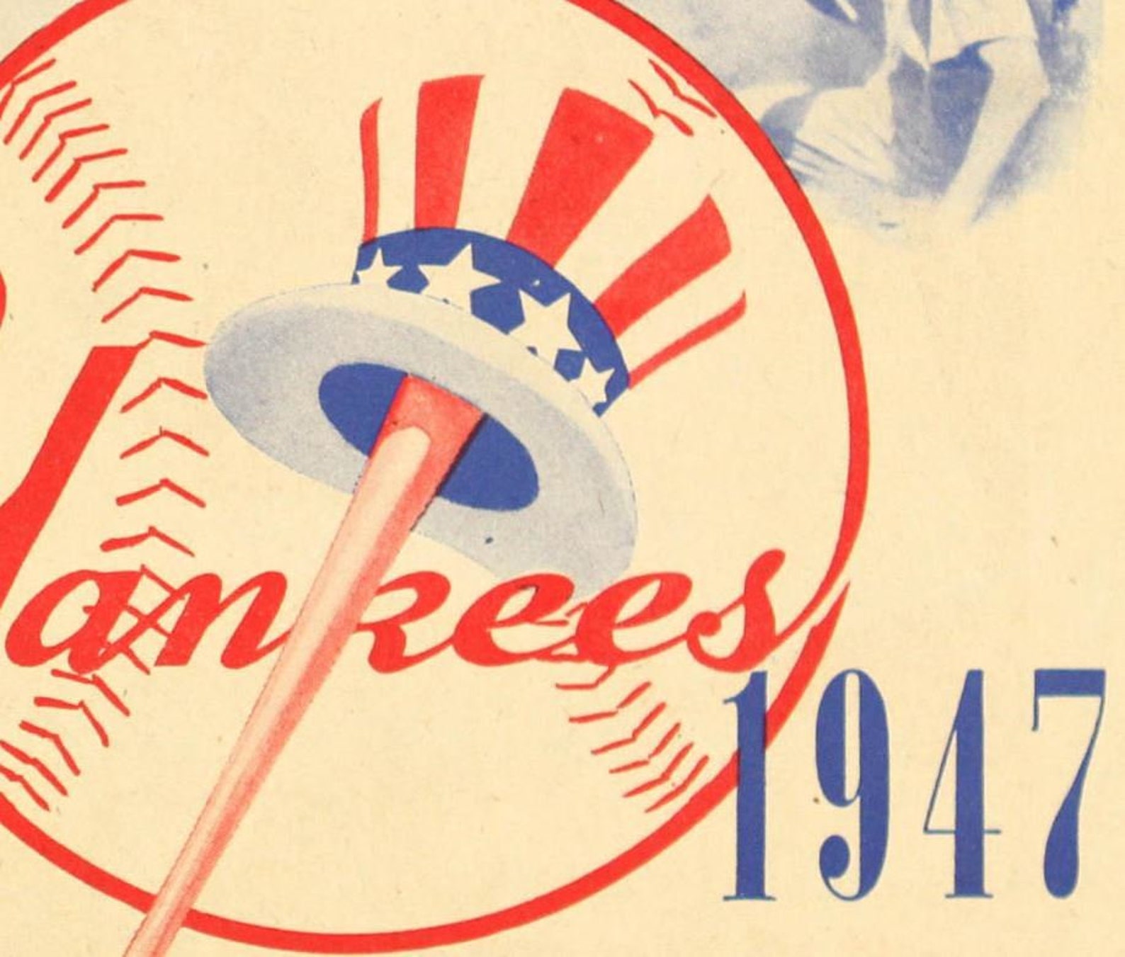 1947 NEW YORK YANKEES Print Vintage Baseball Poster Retro - Etsy