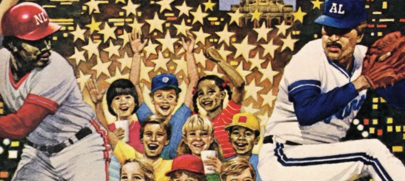 1985 ALL-STAR GAME Print Vintage Baseball Poster. Retro - Etsy