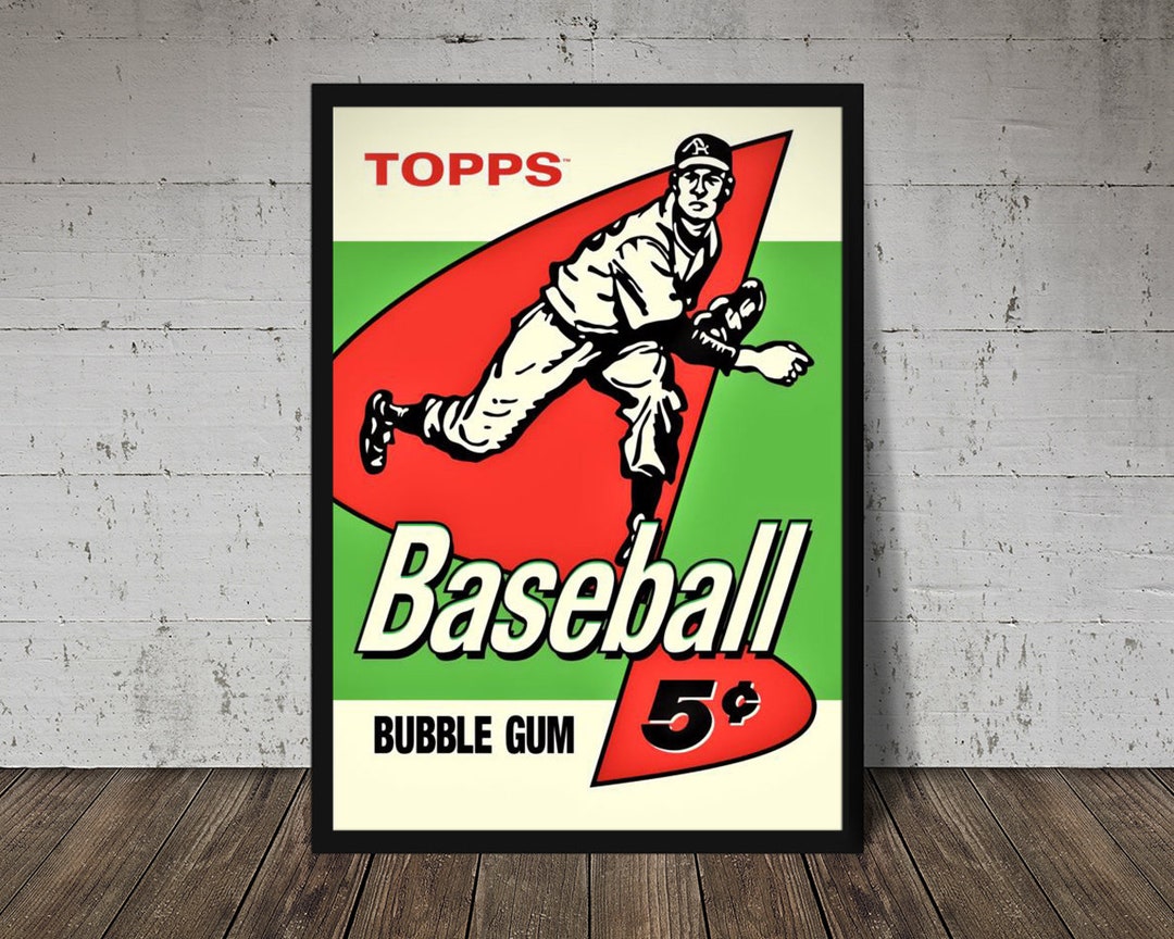 1958 TOPPS BASEBALL CARDS Print Vintage Baseball Poster - Etsy