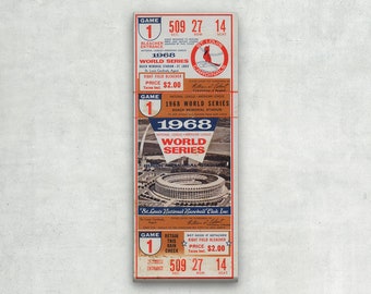 1968 World Series Ticket | Etsy