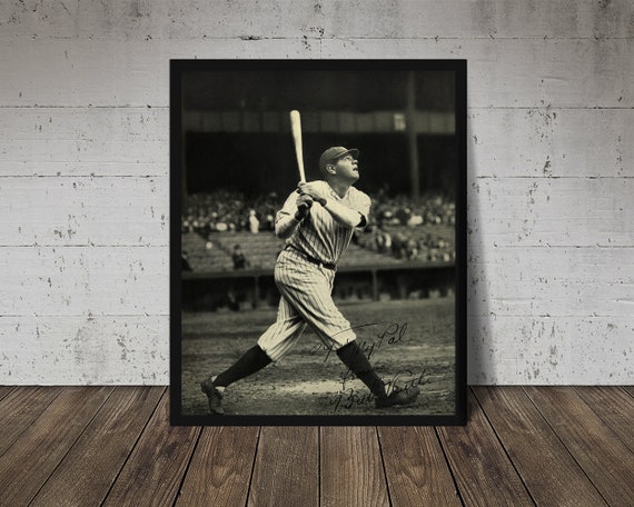 BABE RUTH Print Vintage Baseball Poster Retro Baseball - Etsy